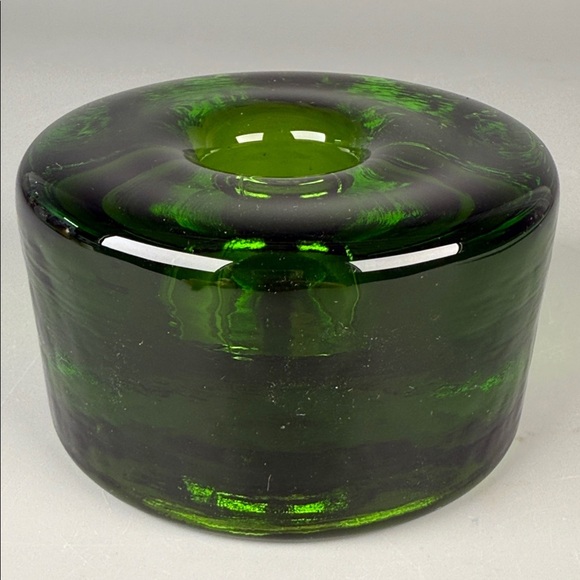 BLENKO | Accents | Vintage Blenko Lime Green Handcraft 99a | Poshmark
